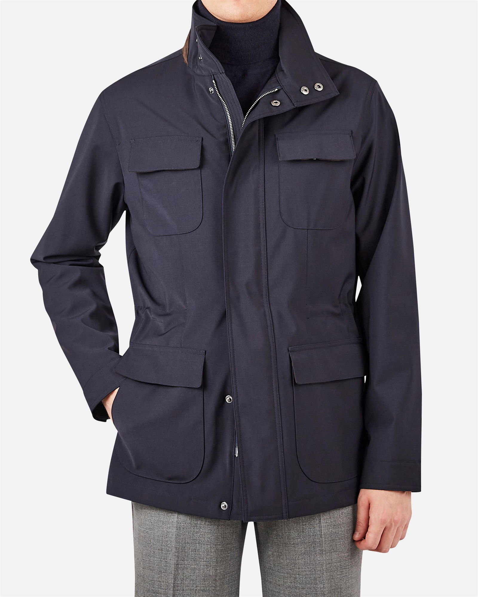 Technical Field Jacket Navy - Jackets - Cavour