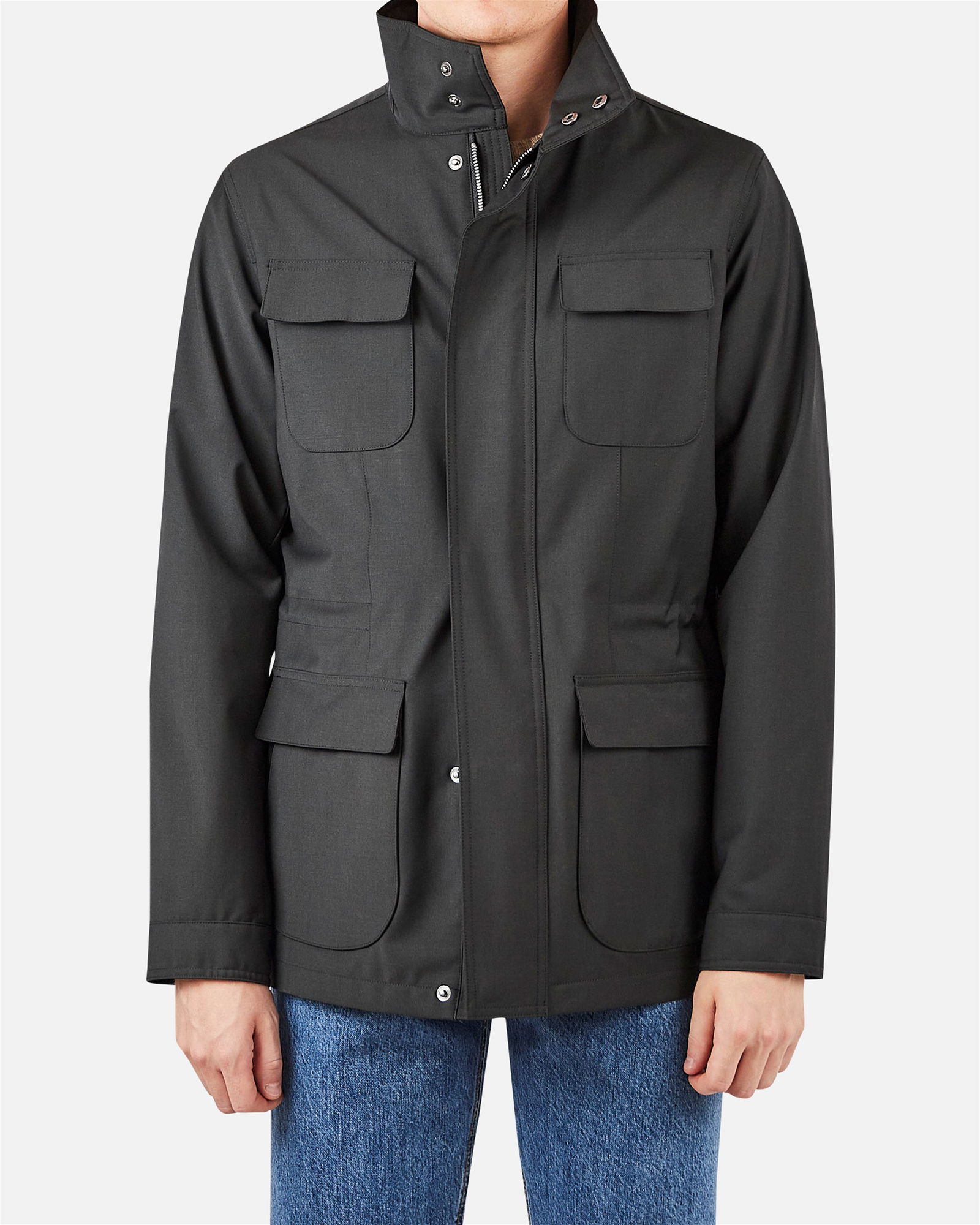 Technical Field Jacket Olive - Jackets - Cavour