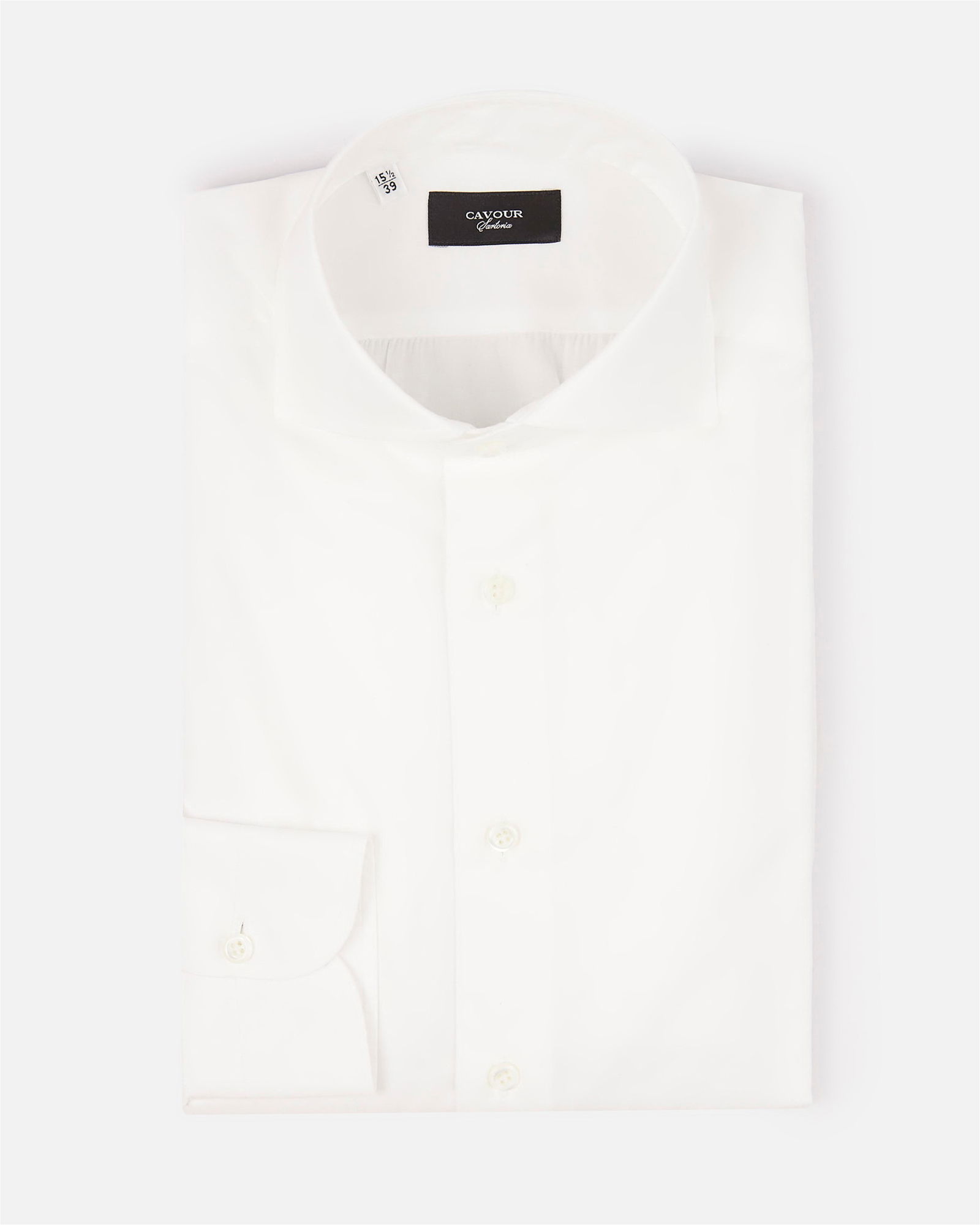 Sartoria Solid Twill White - Shirts - Cavour