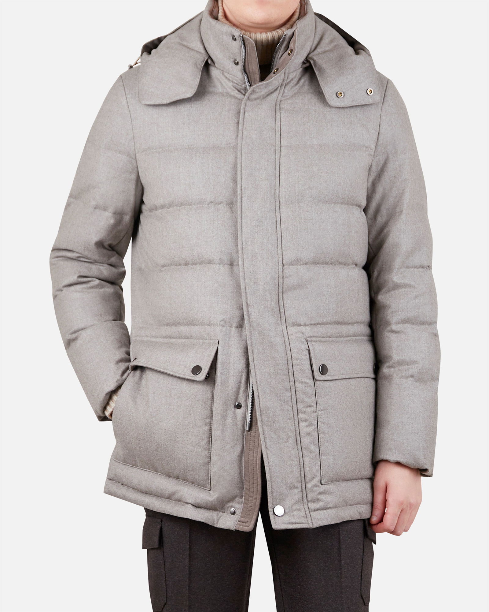 Sportivo Parka Beige - Down Jackets - Cavour
