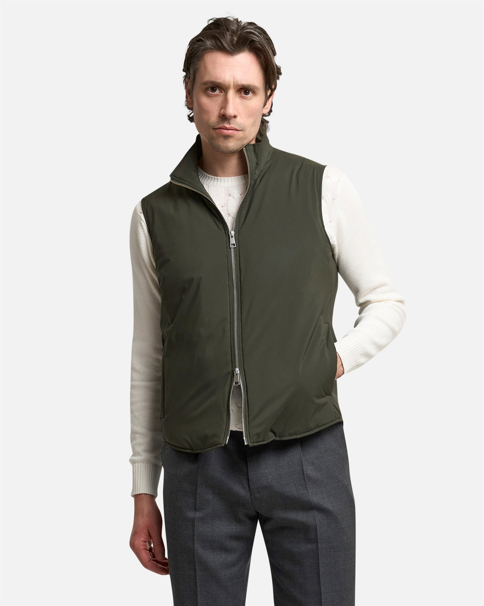 EBITDA Tech Vest Olive - Jackets - Cavour