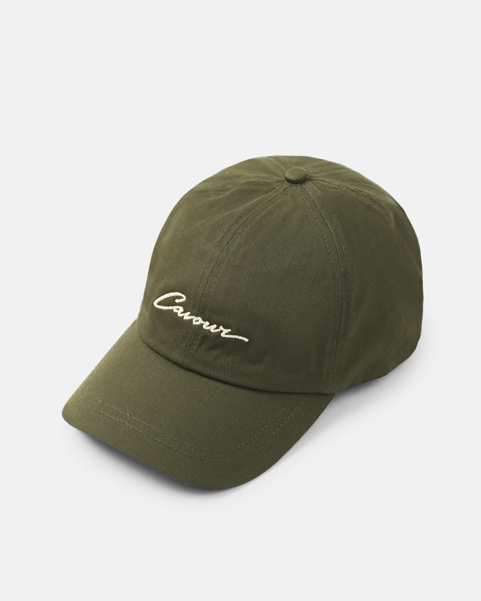 Cavour Script Cap Olive - Caps - Cavour