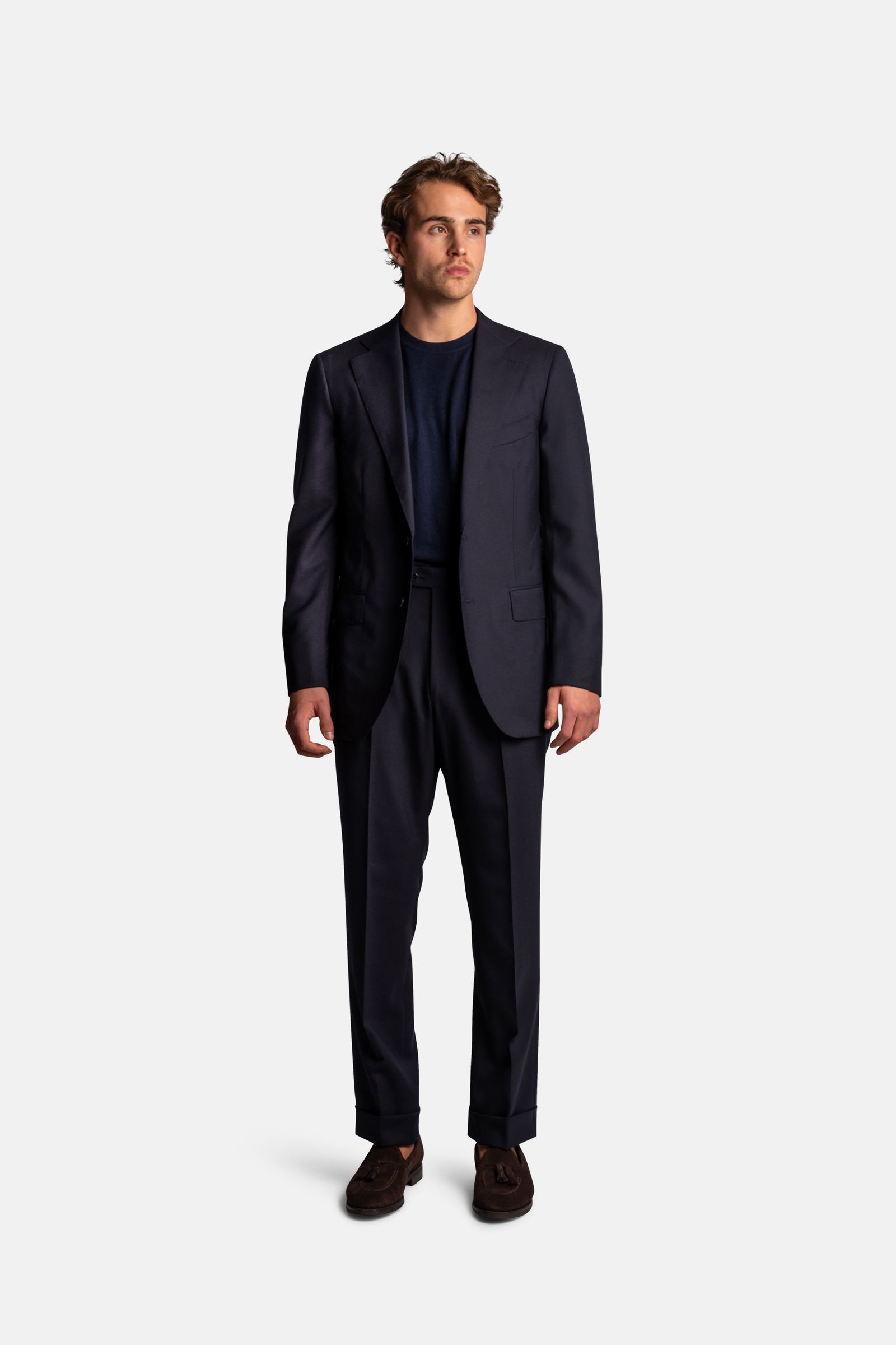 Mod 2 - Single Breasted Cavour Twist Jacket Navy - Blazers - Cavour