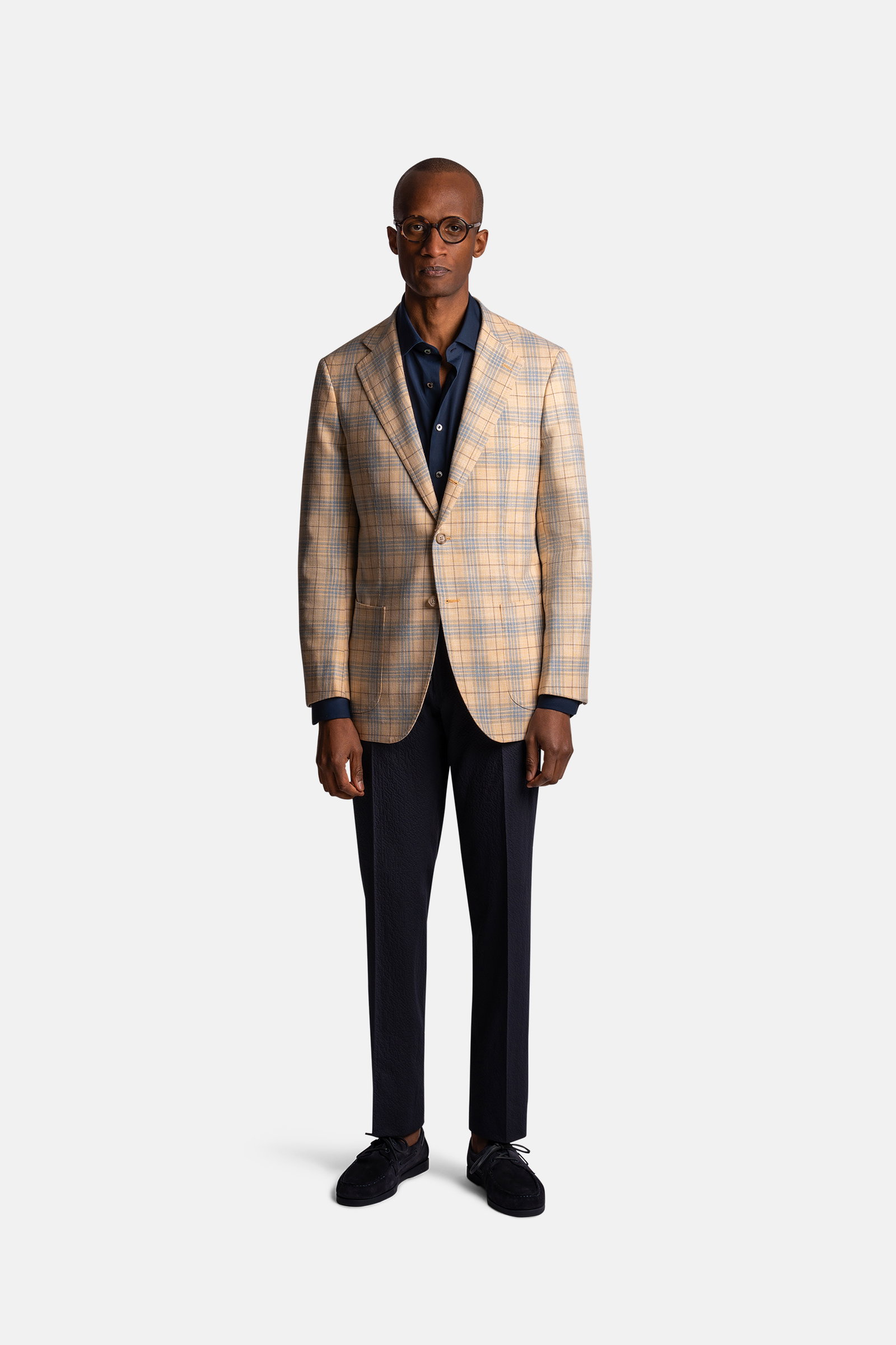 Mod 2 - Summer Overchecked Jacket Yellow - Blazers - Cavour
