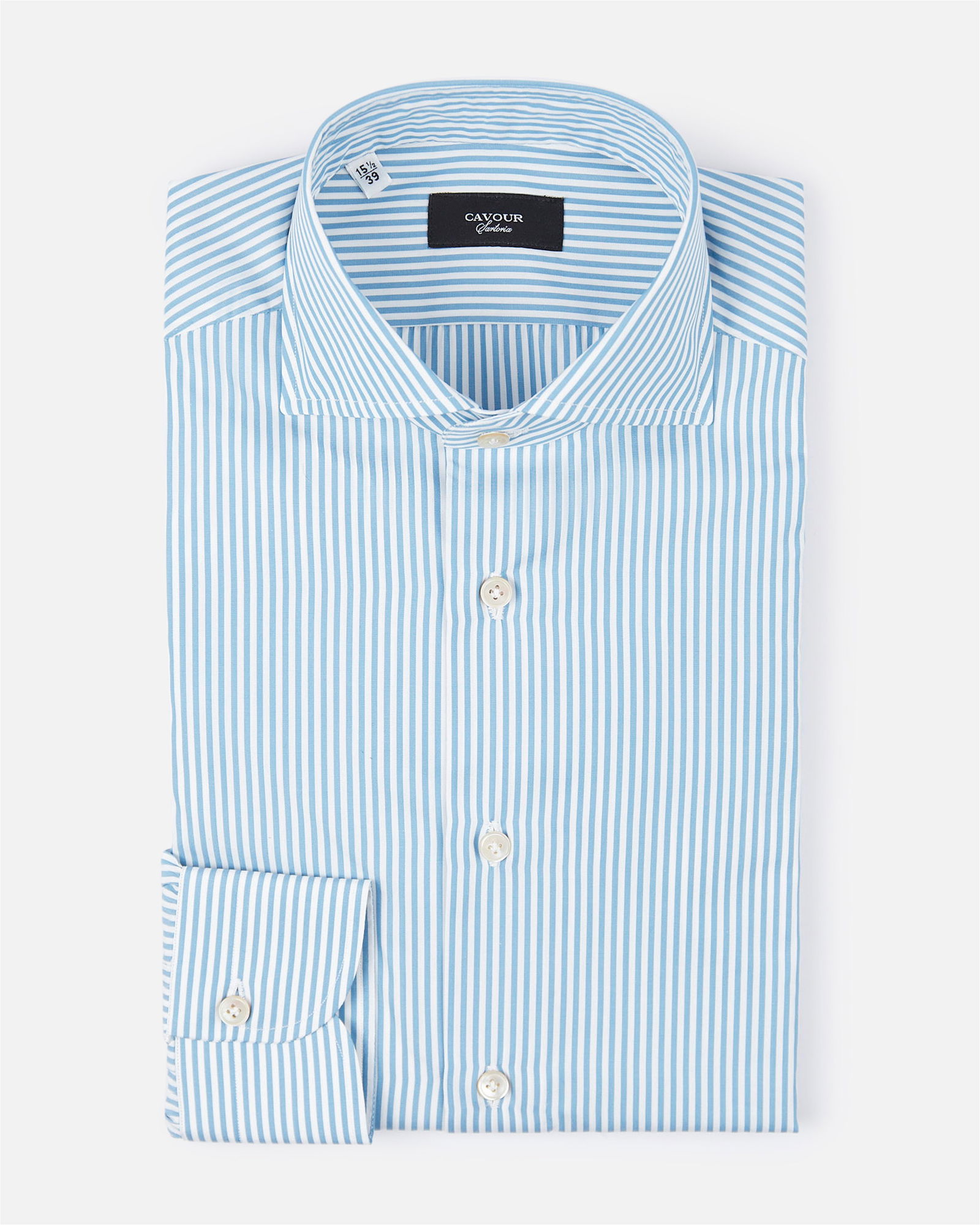 Sartoria Alumo Bengal Stripe Green - Shirts - Cavour